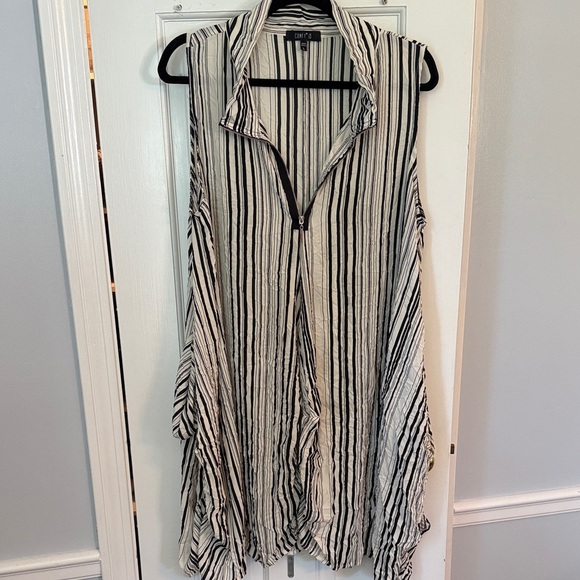 Comfy USA | Tops | Striped Sleeveless Comfy Brand Womens Dresstop ...